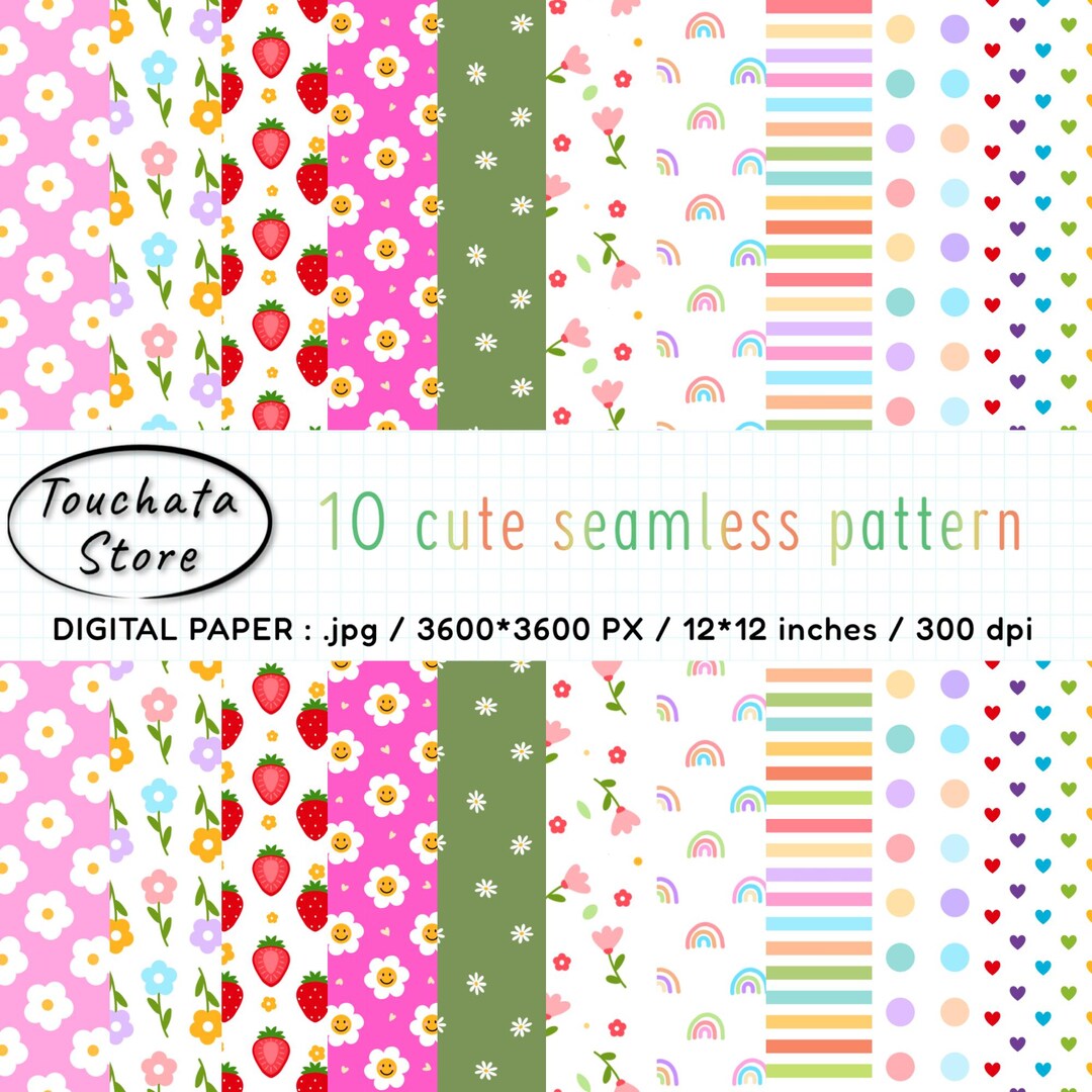 25 Cute Seamless Background - Etsy