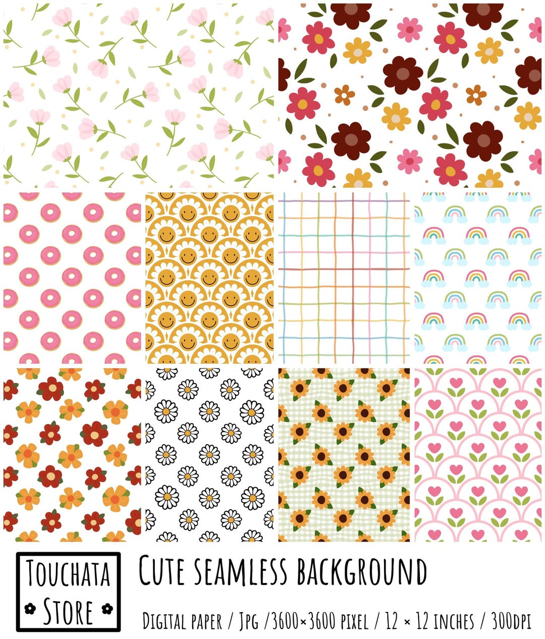 50 Seamless Background - Etsy