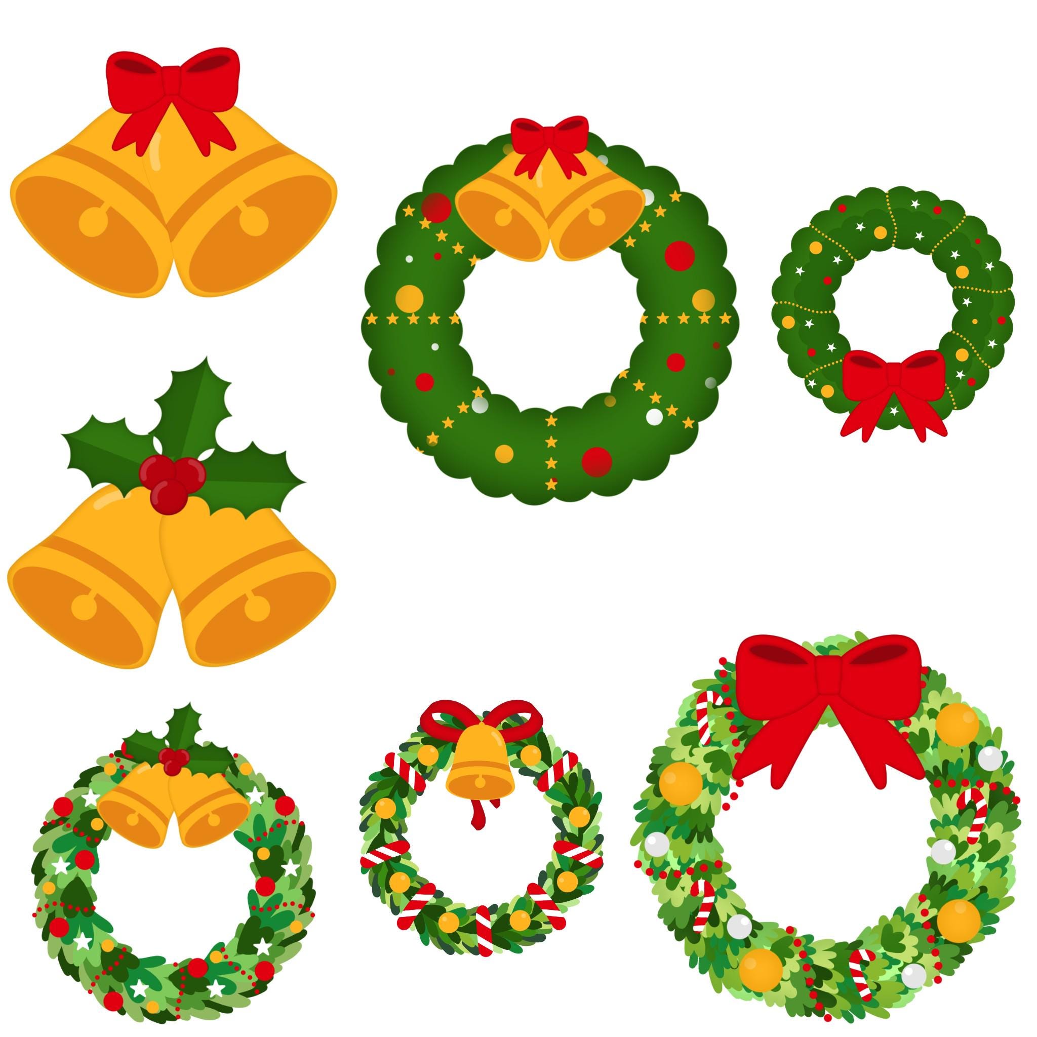 Christmas PNG Clipart: 120 Holiday Graphic Elements (digital Download ...