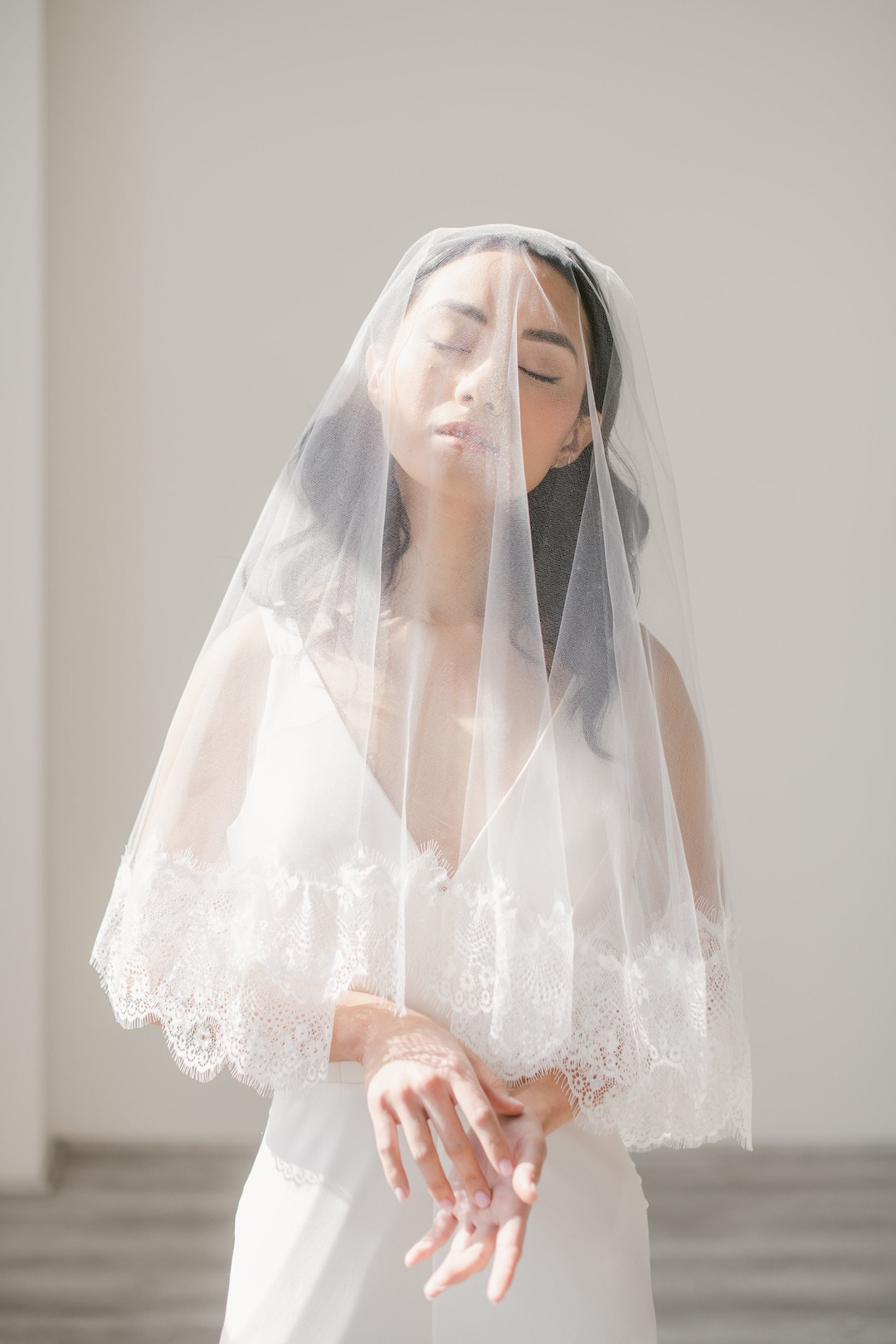 Lace Bridal Veil, Drop Veil, Blusher Veil, Circle Veil, Bridal Veil ...