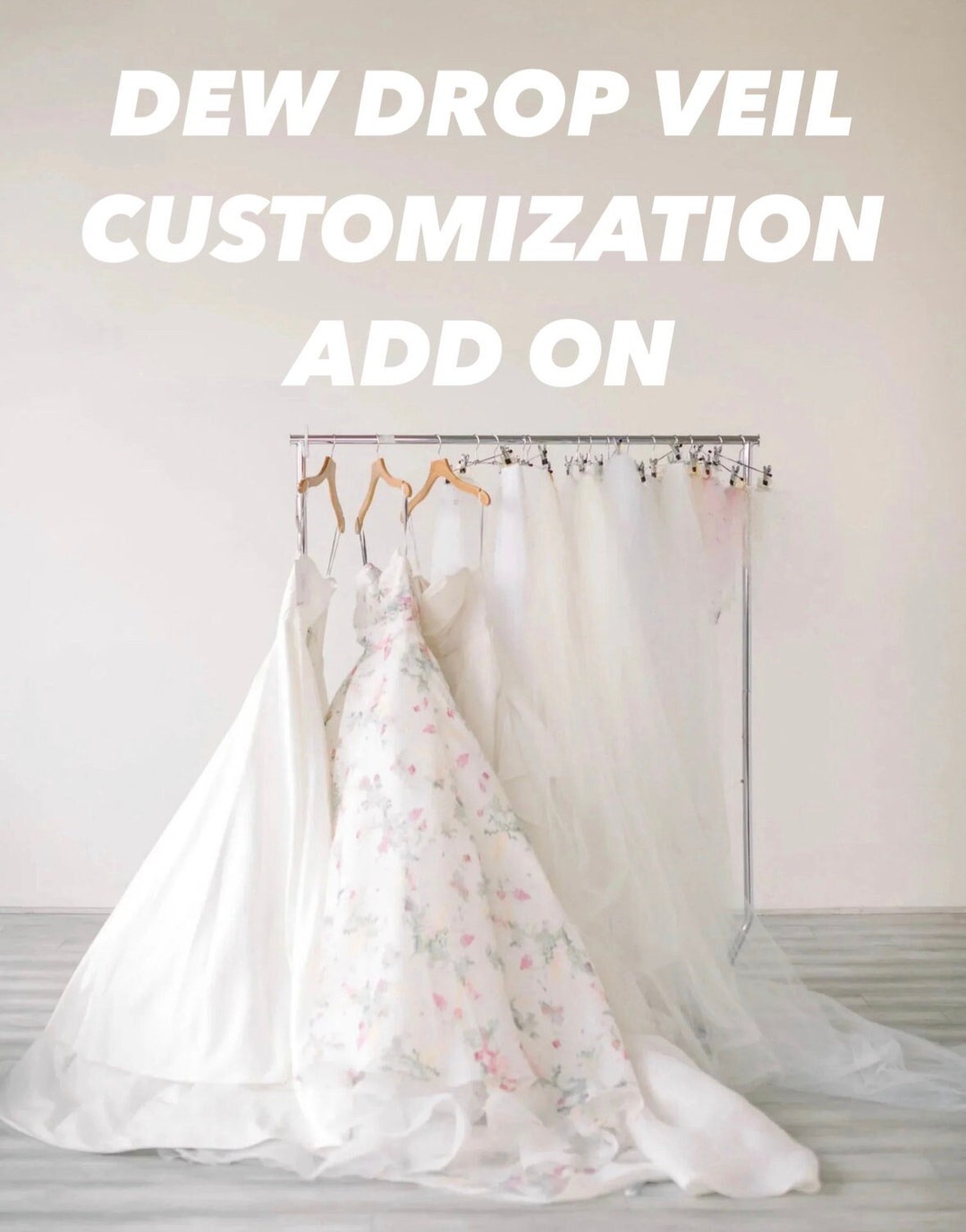 Dew Drop Veil - Dew Drop Wedding Veil - Dew Drop Bridal Veil- Light Dew Drops- DOUBLE TIER ...