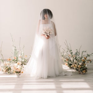 Sparkle Drop Wedding Veil - Light Ivory Bridal Veil - Etsy