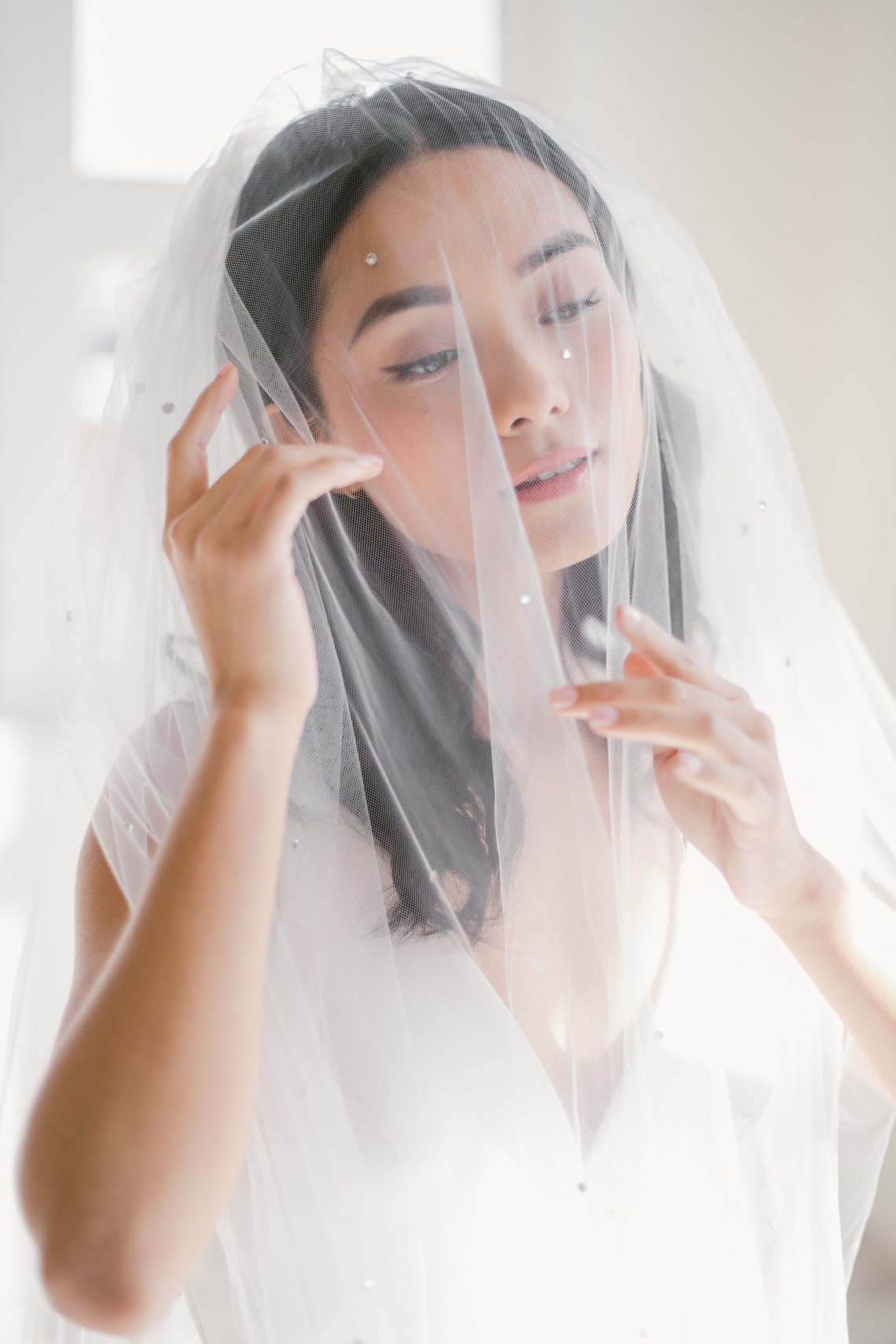 Bridal Veil Blusher Veil Wedding Veil Blusher Bridal Vail - Etsy