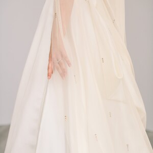 Italian Soft Tulle Bridal Veil, Rhinestone Veil, Crystal Veil, Tulle ...