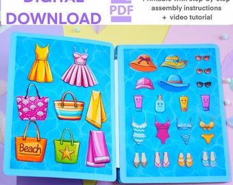 Printable Paper House, Busy Book & Activities for Kids PDF - Etsy