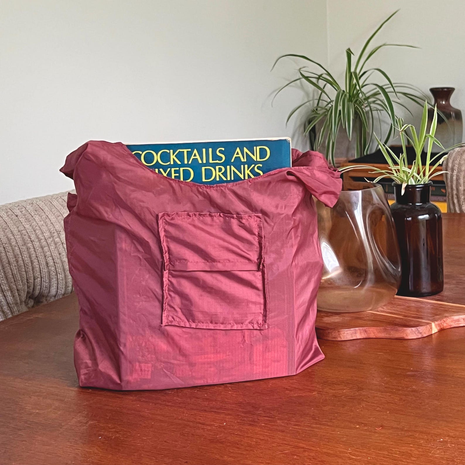 Shopping Bag With Foldable Pocket Sewing Pattern, DIY Reusable Market ...