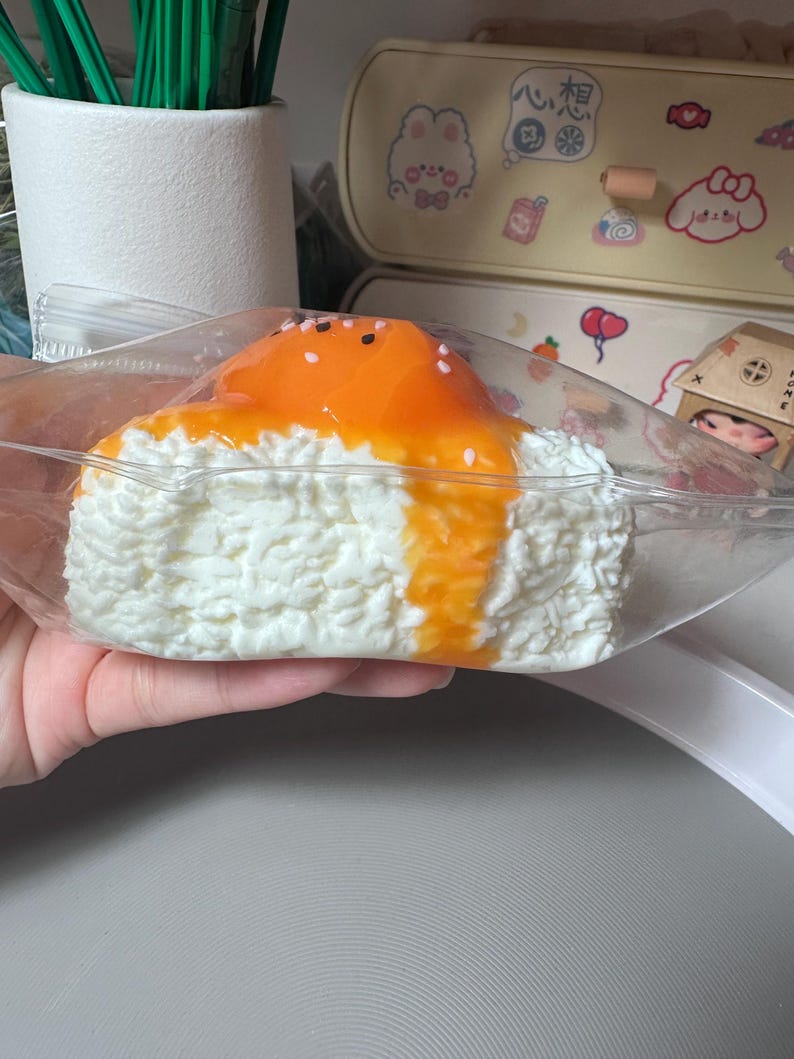 Egg Yolk Rice Balls/ Taba Squishy/ Handmade/ Squeeze Squishy Toy ...