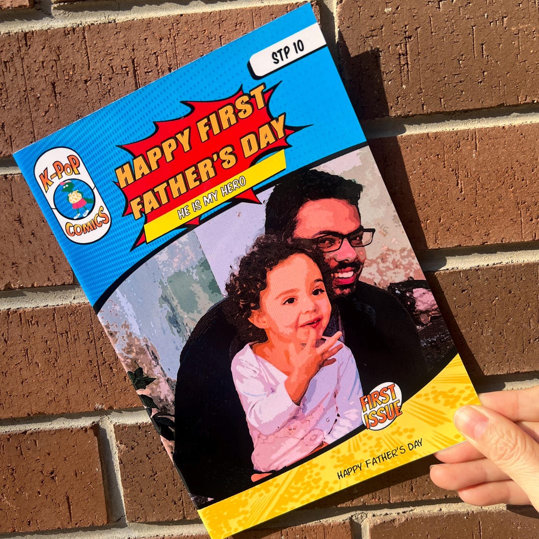 Personalized Comic Story for Dad | Birthday or New Dad Gift | Sweet ...
