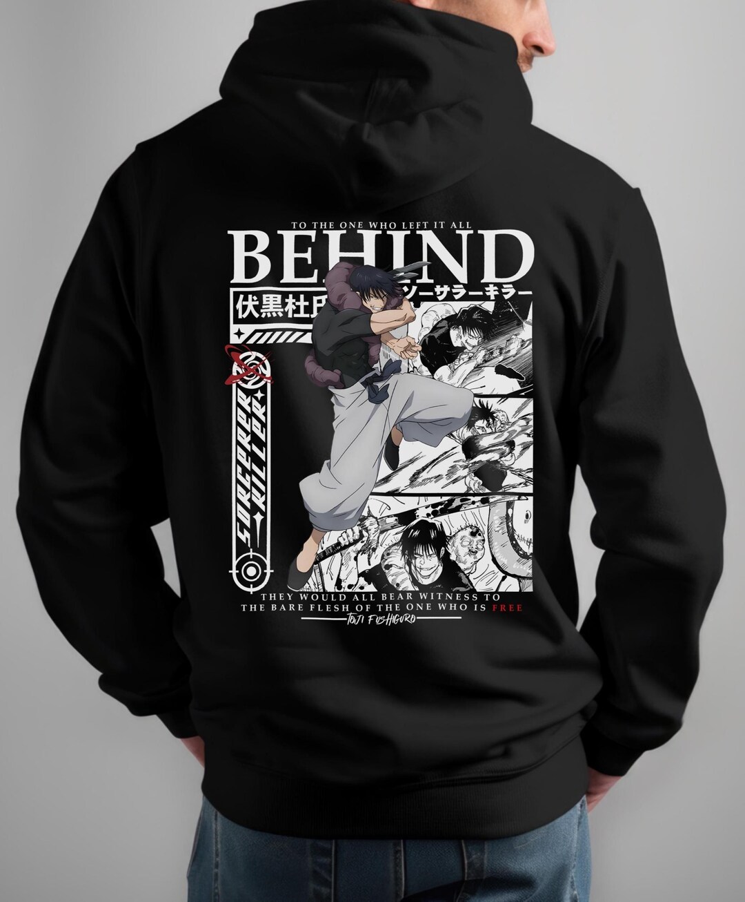 Jujutsu Kaisen Hoodie, Jujutsu Kaisen X Toji Fushiguro, JJK Hoodie ...