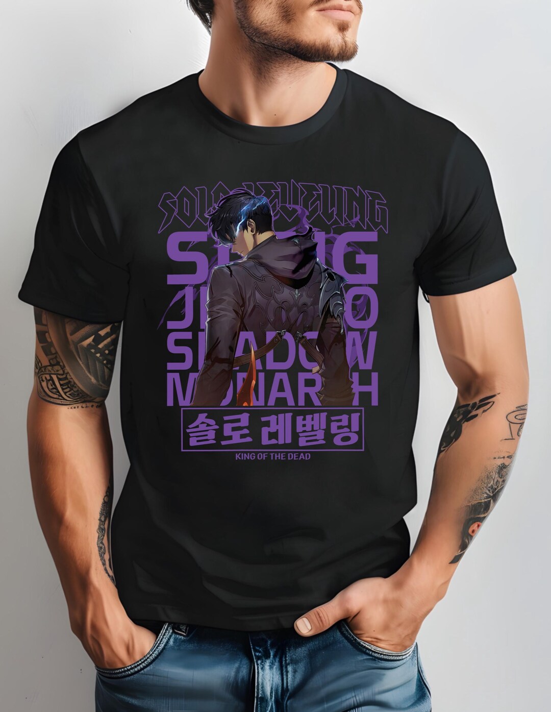 Solo Leveling Shirt, Sung Jinwoo Shirt, Igris Shirt, Necromancer Shirt ...