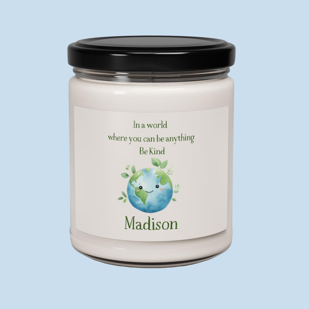 Personalized Be Kind Candle, Custom Scented Candle, Gifted Candle ...