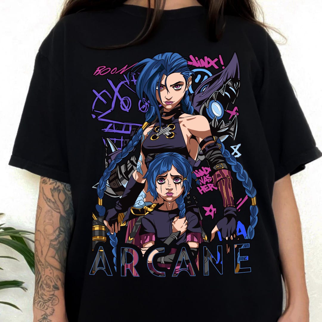Jinx Arcane Png, Gaming Png, LOL Png, Gaming Legend Apparel Png, Game ...