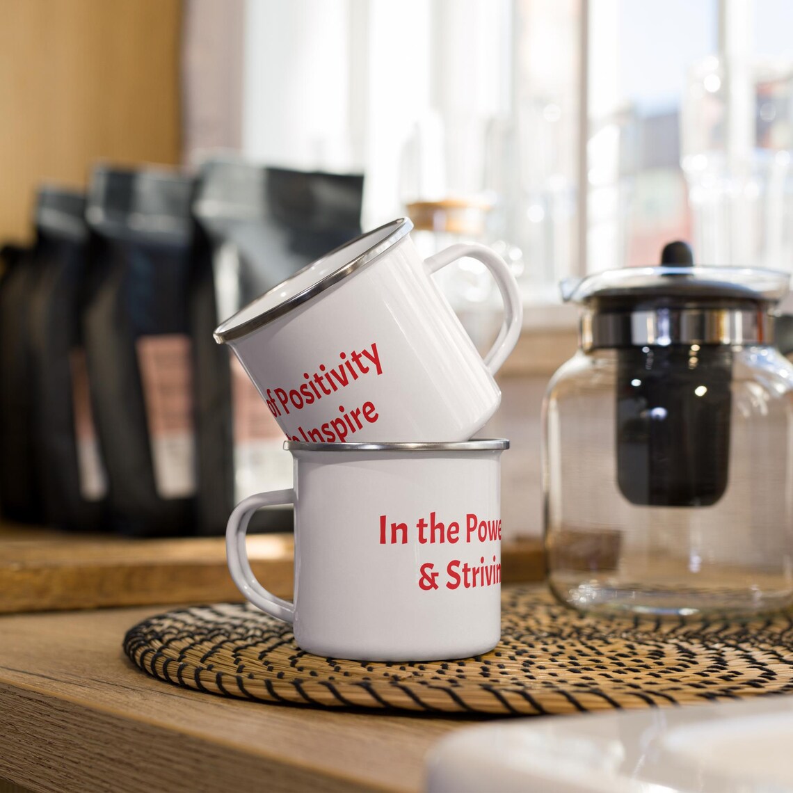 In the Power of Positivity & Striving to Inspire Mug - Etsy