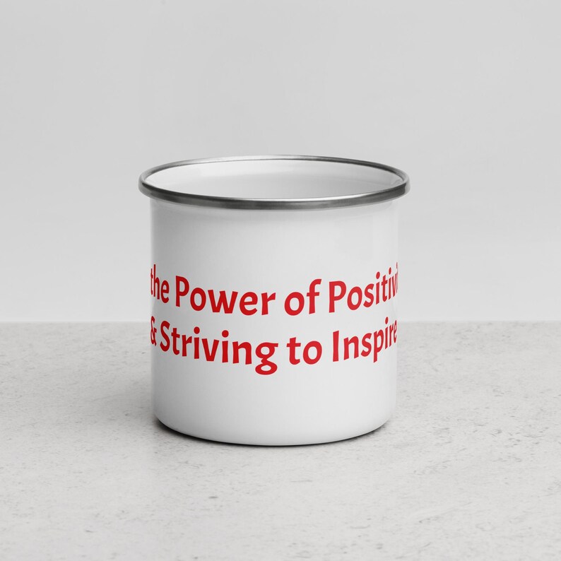 In the Power of Positivity & Striving to Inspire Mug - Etsy