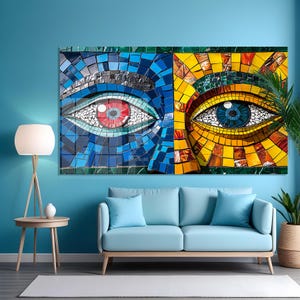 Tempered Glass Wall Art: Stained Glass Style Home Decor - Etsy