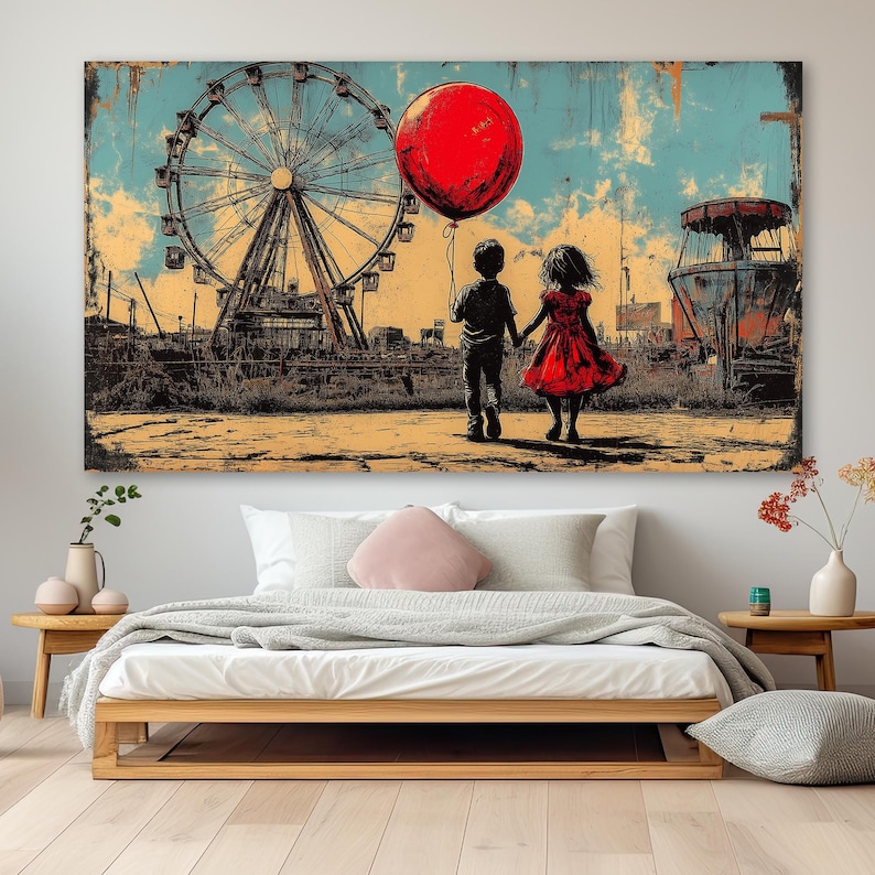 Banksy Tempered Glass Wall Art: Street Art Graffiti Decor - Etsy