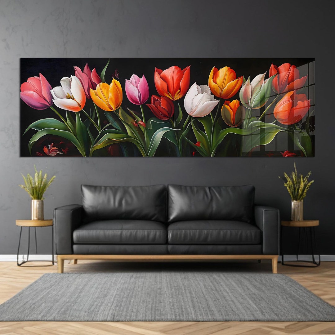 Extra Large Panoramic Wall Art, Modern Wall Hanging, Home Office Decor ...