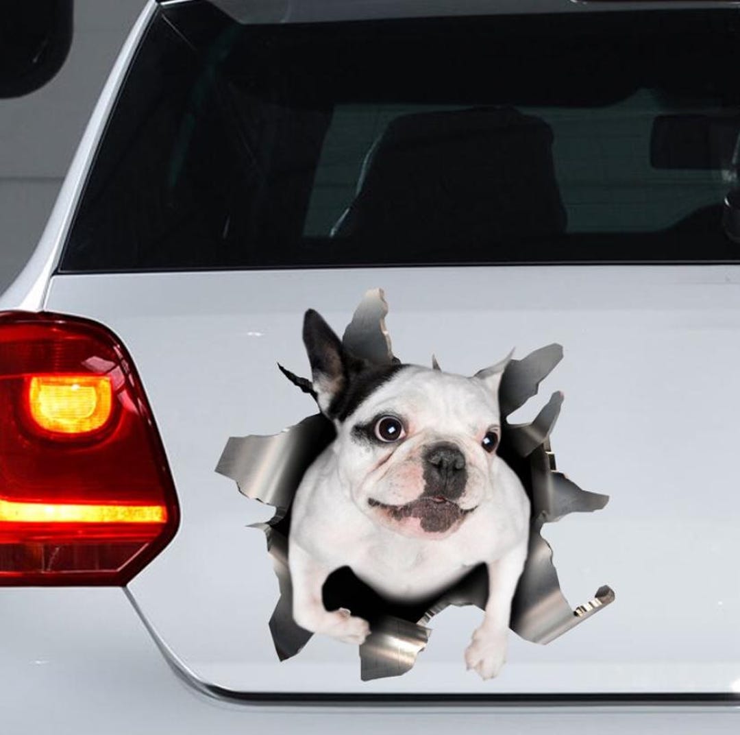 French Bulldog Vinyl Decal for Car, Animal Bumper Sticker, Frenchie ...