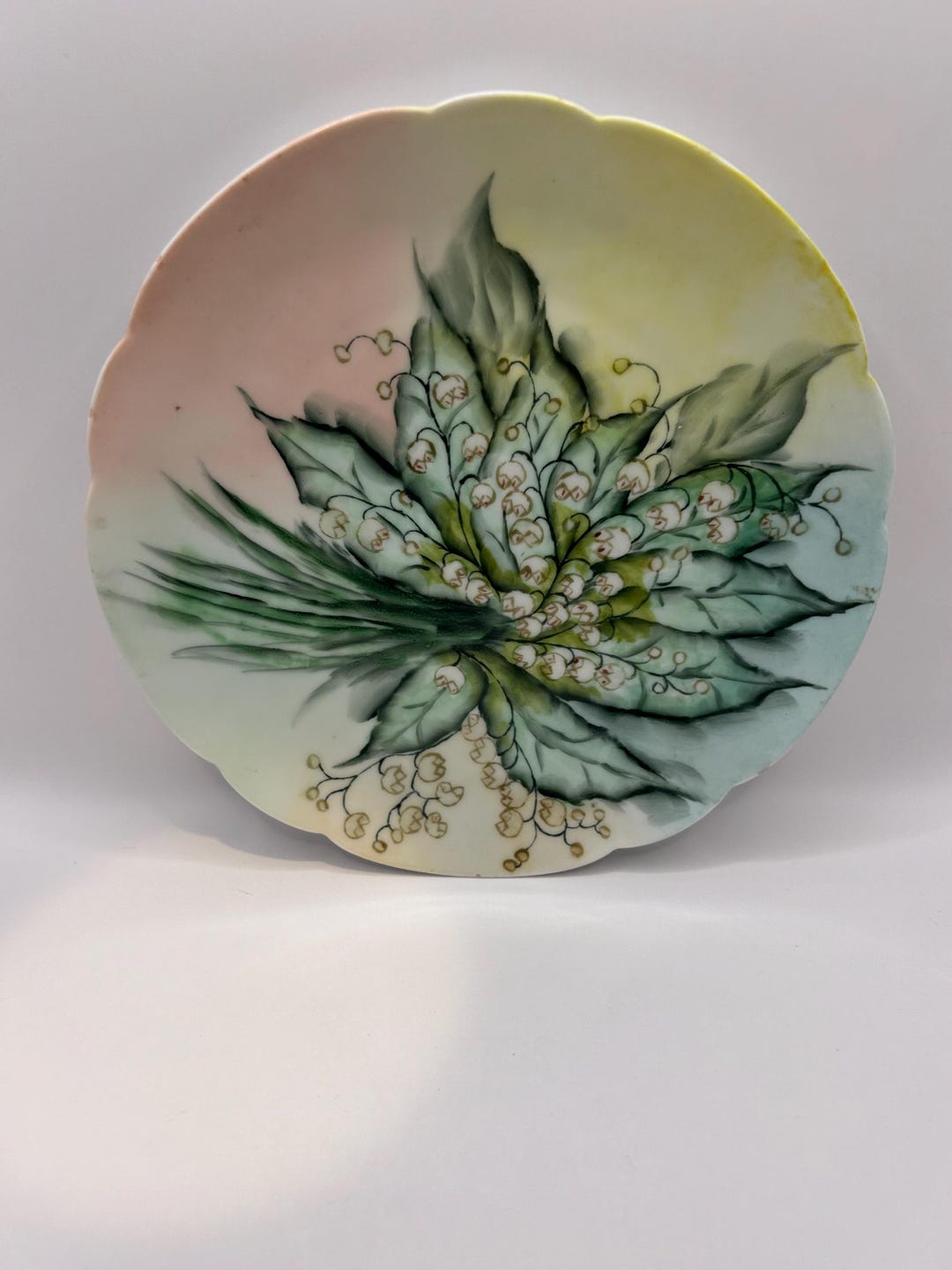 Favorite Bavaria Porcelain Hand Painted Plate Lily of Valley 3008 21 ...