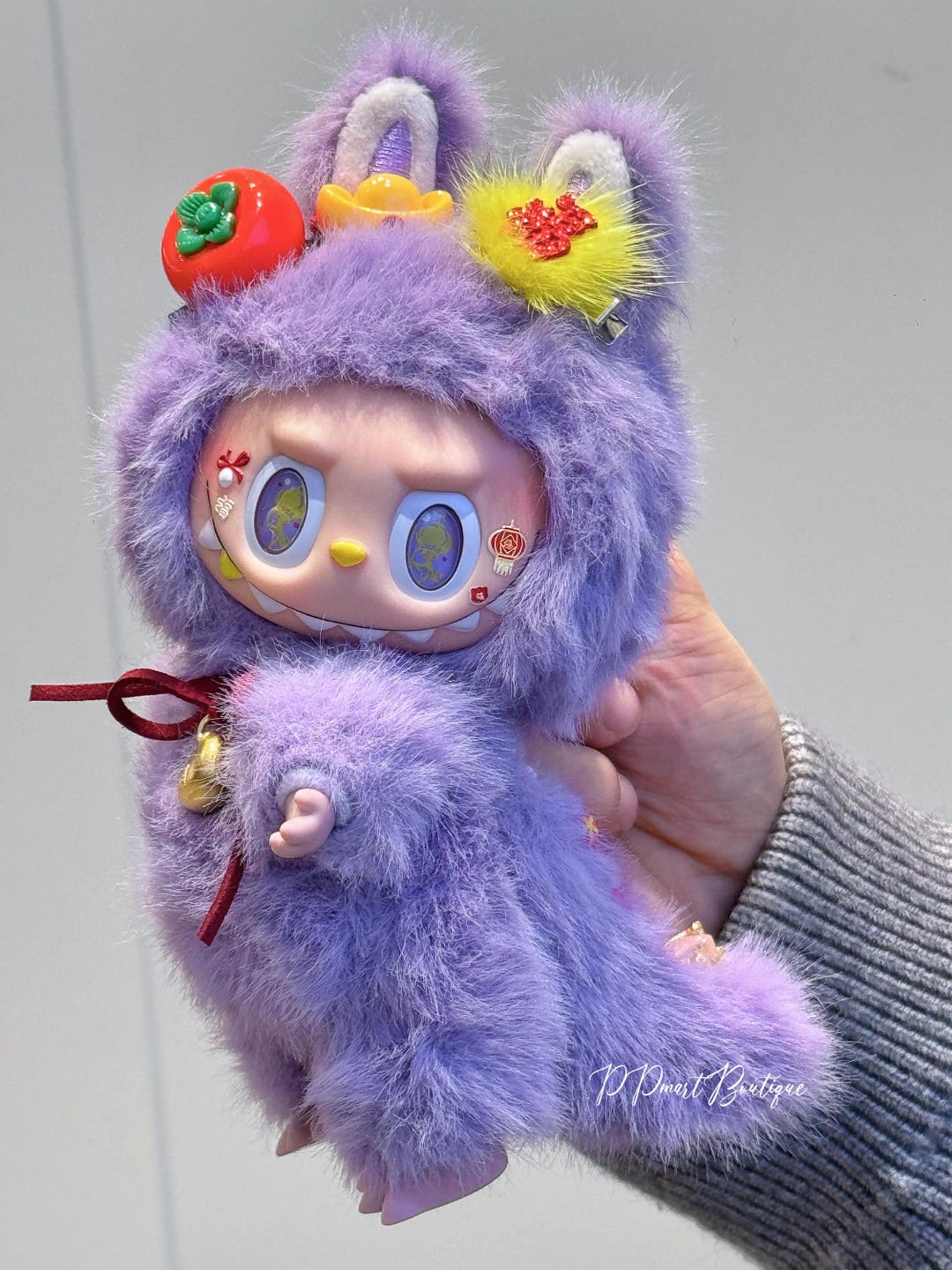 Labubu the Monsters Zimomo - Amethyst Blessing, Purple Fur, 18cm Vinyl ...