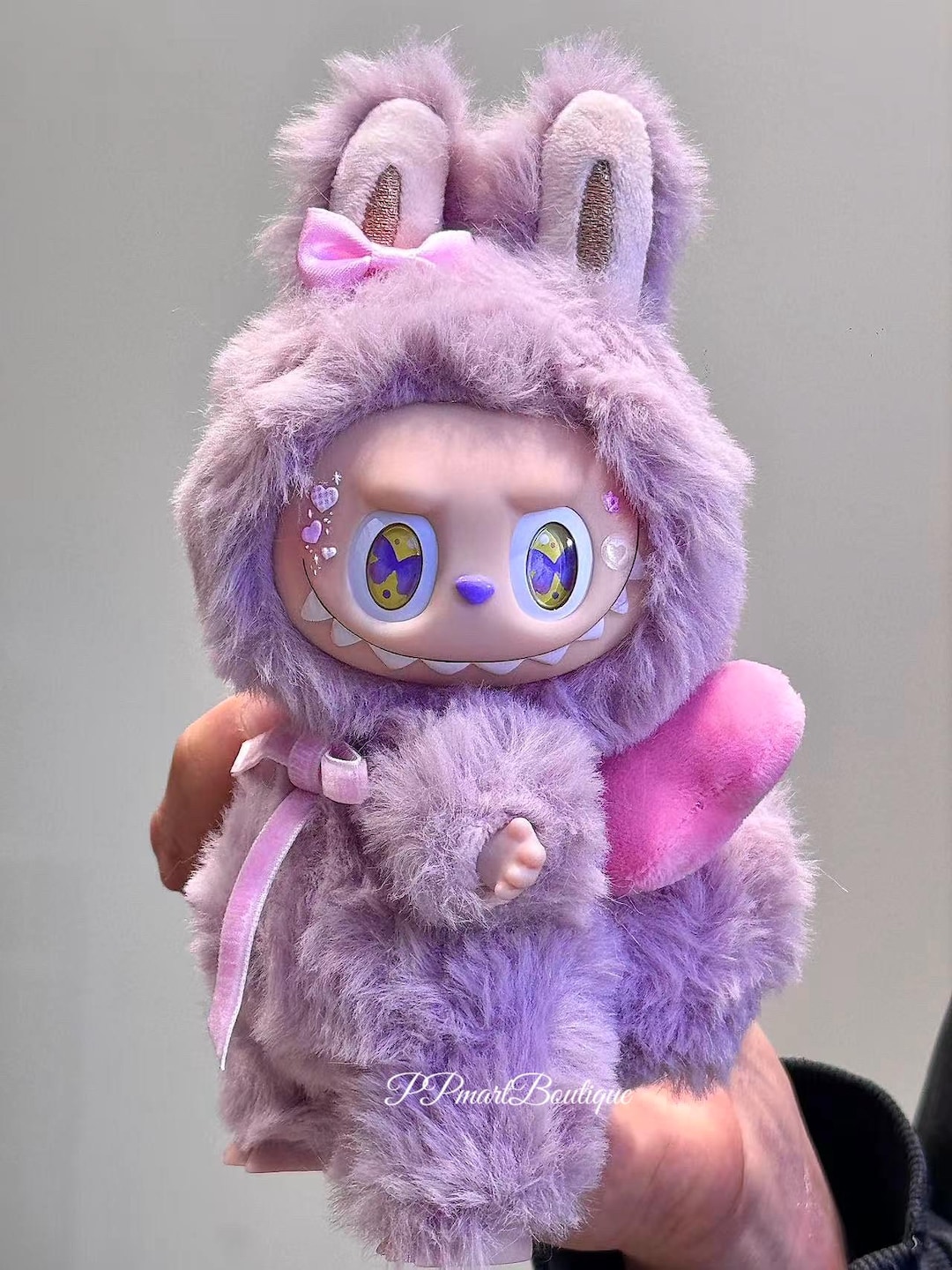 Labubu the Monsters Teddy Bears Series - Dreamy Lilac, Purple, 18cm ...