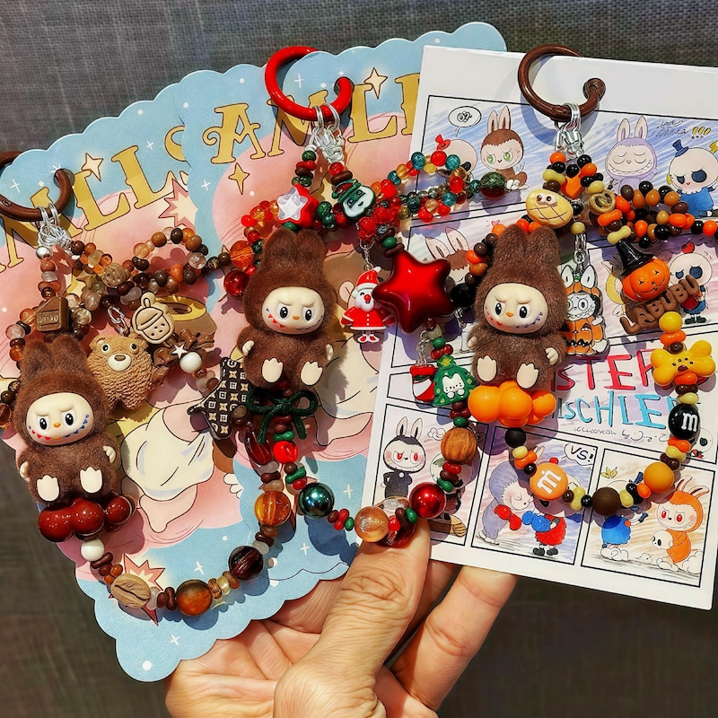 Labubu Keychains - Etsy