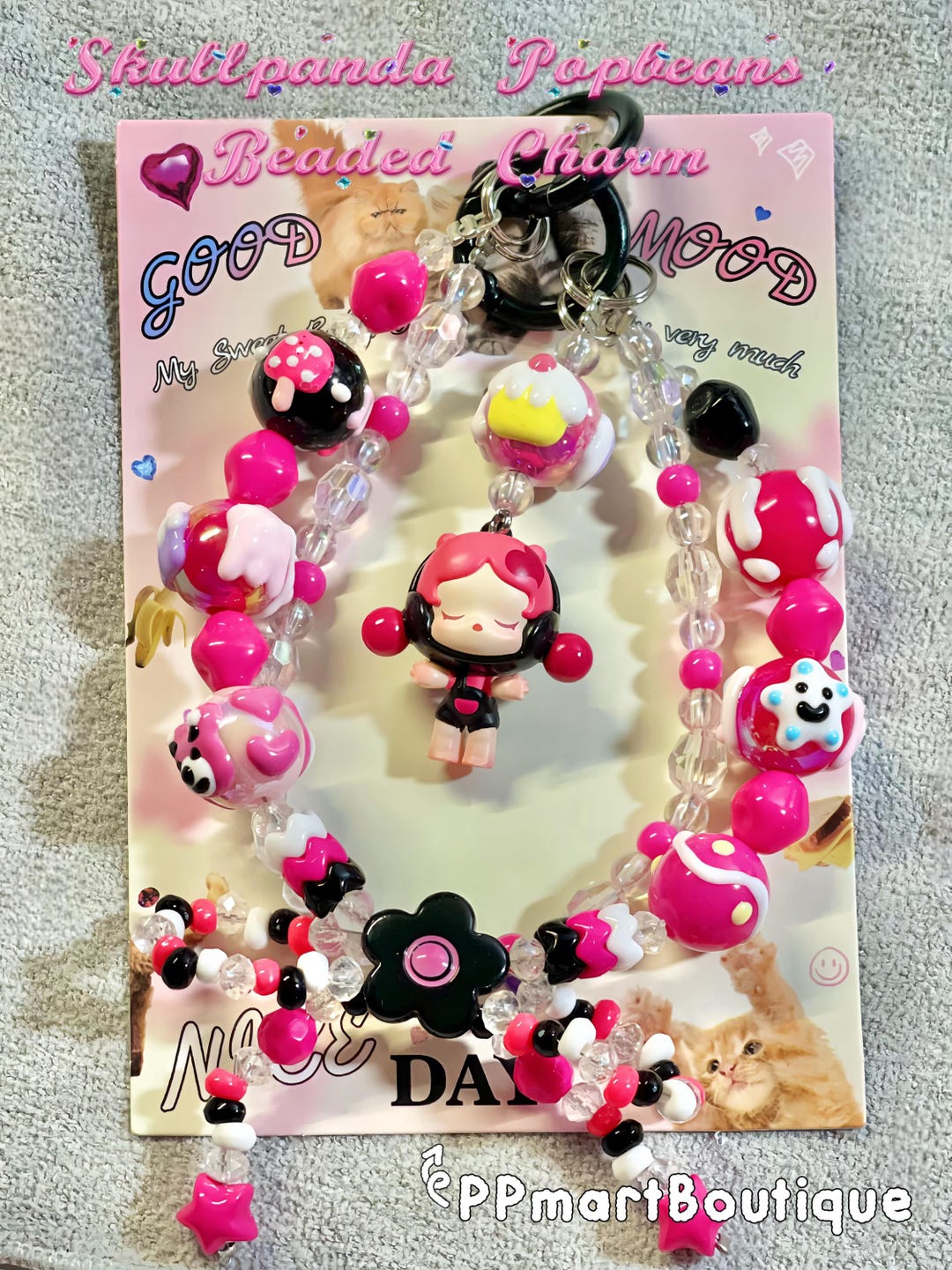Popmart Popbean Double Beaded Charm Christmas Thanksgiving Gift ...