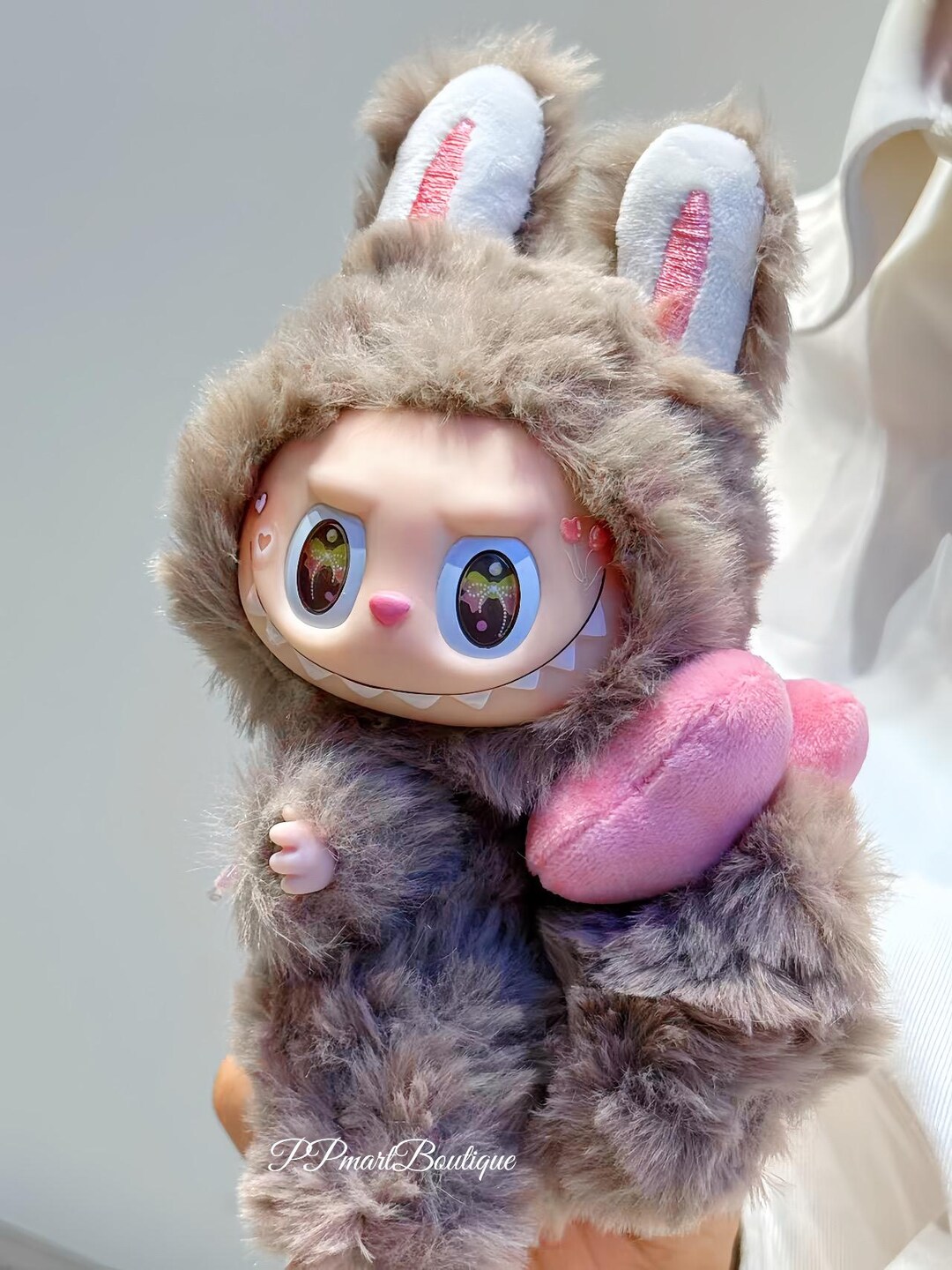 Labubu the Monsters Teddy Bears Series-bubble Tea,brown Fur, Custom ...