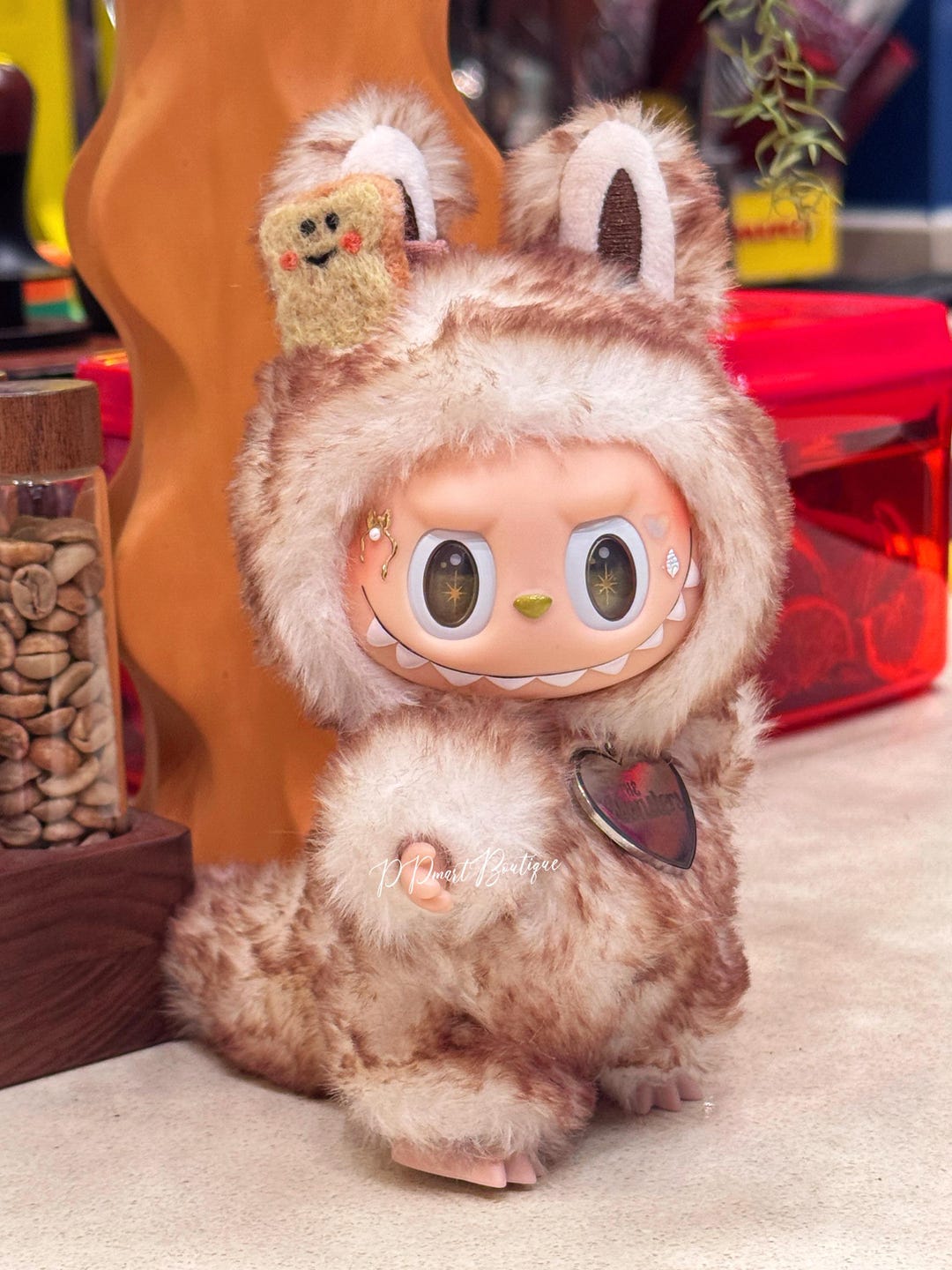 Labubu the Monsters Zimomo - Caramel Marshmallow, 18cm Vinyl Doll ...