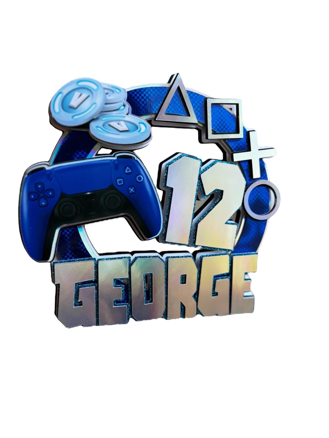 Ps5 Cake Topper, Gaming Console Cake Topper, Personalised Cake Topper ...