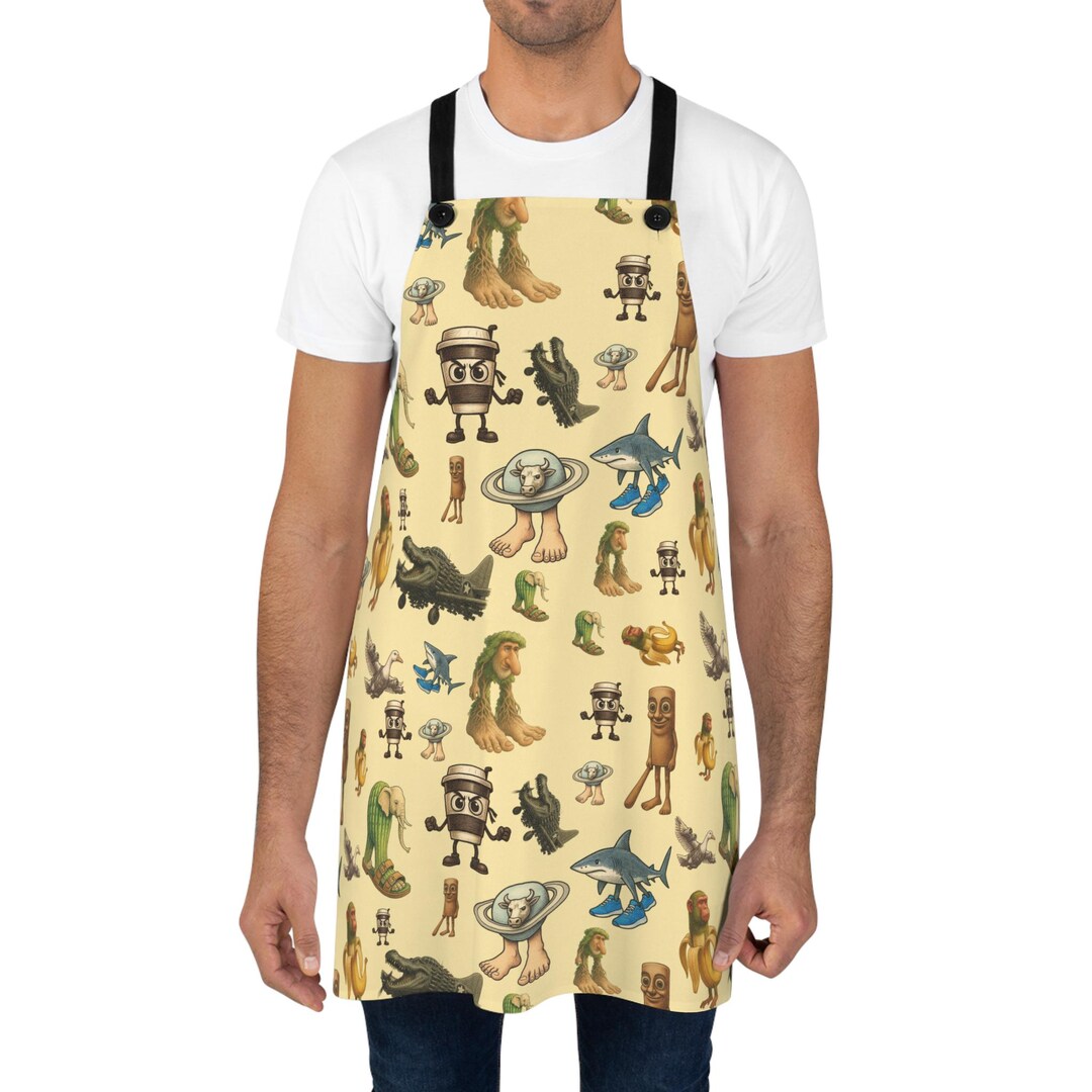 ITALIAN BRAINROT ANIMALS Apron, Funny Italian Apron, Kitchen Apron With ...