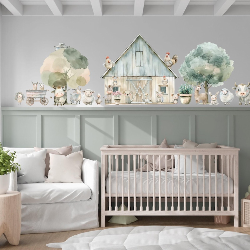 Farm Wall Decal - Etsy