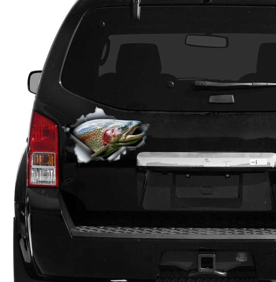 Rainbow Trout Vinyl Decal for Car, Animal Sticker, Rainbow Trout Vinyl ...