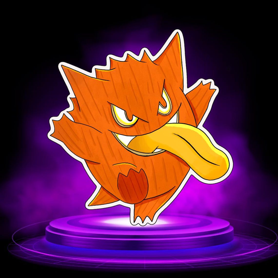 Gengar Pumpkin Sticker Pokemon - Etsy