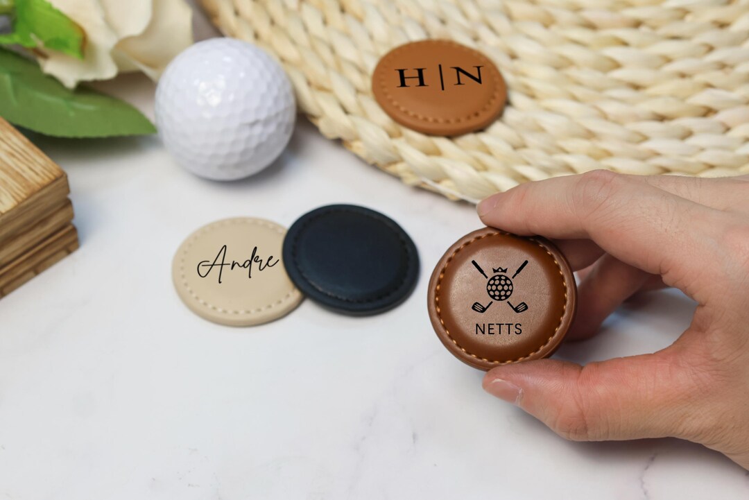 Personalized Golf Markers, Customized PU Golf Markers, Christmas Gifts for Golfers, Anniversary ...