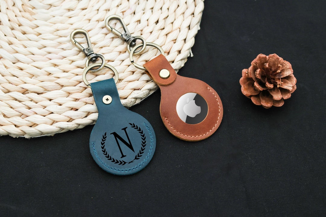 Customized Apple Air Tag Holder, Engraved Air Tag Box, Leather Apple ...