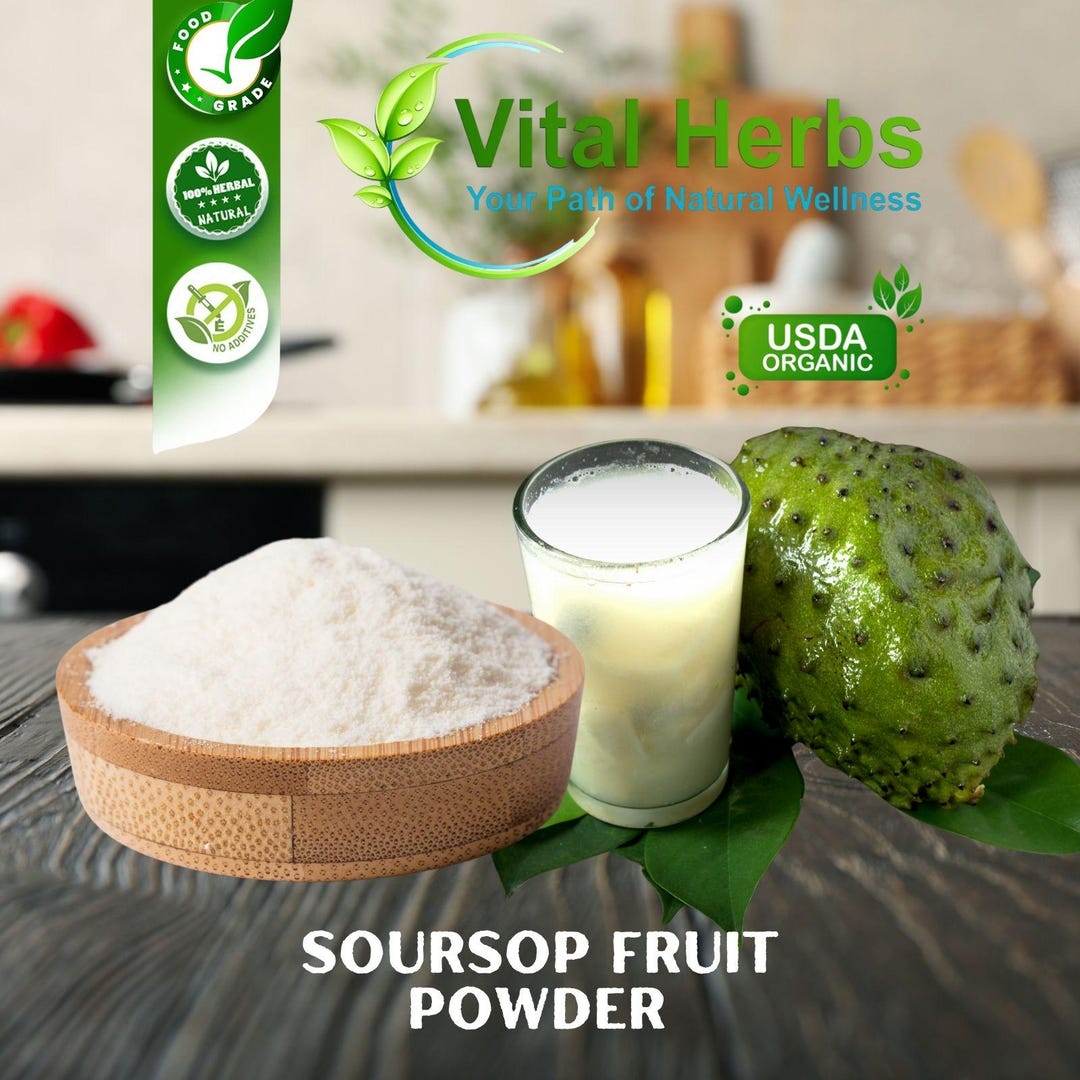 1000g SOURSOP FRUIT POWDER All Natural & Organic Powder Dehydrated ...