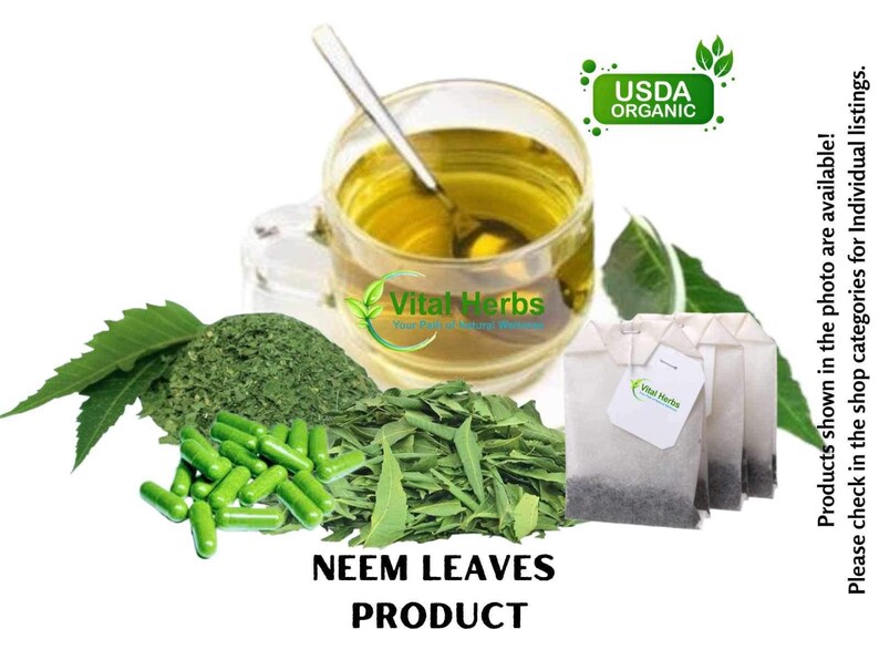 NEEM LEAVES Tea Dried LEAVES 100% 0rganic Food Grade Herbal Tea - Etsy