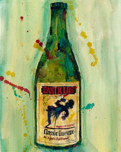 Original Watercolor Painting of Your Favorite Beer Bottle - Etsy