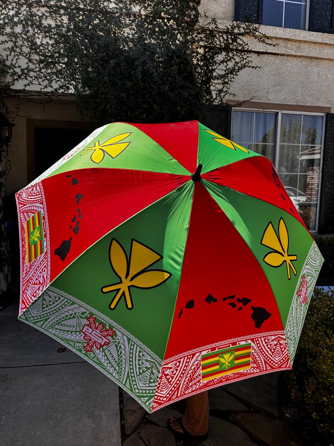Rasta Hawaii Tribal Hawaiian Islands and Paddles Umbrella - Etsy