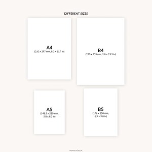 Class Info Template | Printable and Digital | A4, A5, B4, B5 | 9 Colors ...