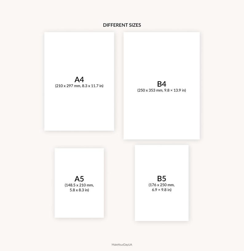Class Info Template | Printable and Digital | A4, A5, B4, B5 | 9 Colors ...