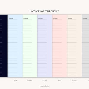 Class Info Template | Printable and Digital | A4, A5, B4, B5 | 9 Colors ...
