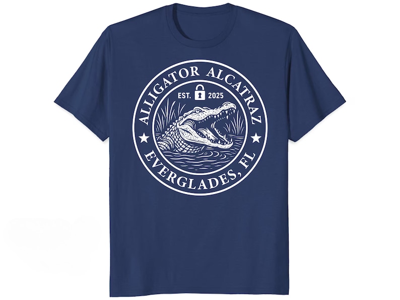 Retro Alligator Badge PNG Bundle: Everglades Wildlife Clip Art (digital ...