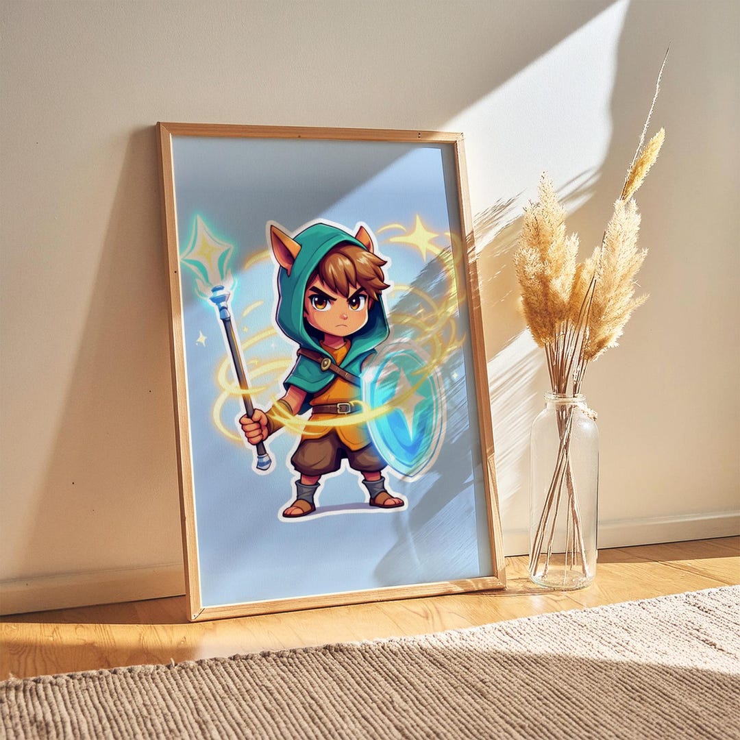 Wakfu Wall Art Yugo Wakfu Print, Home Decor, Poster & Collectible Decor ...