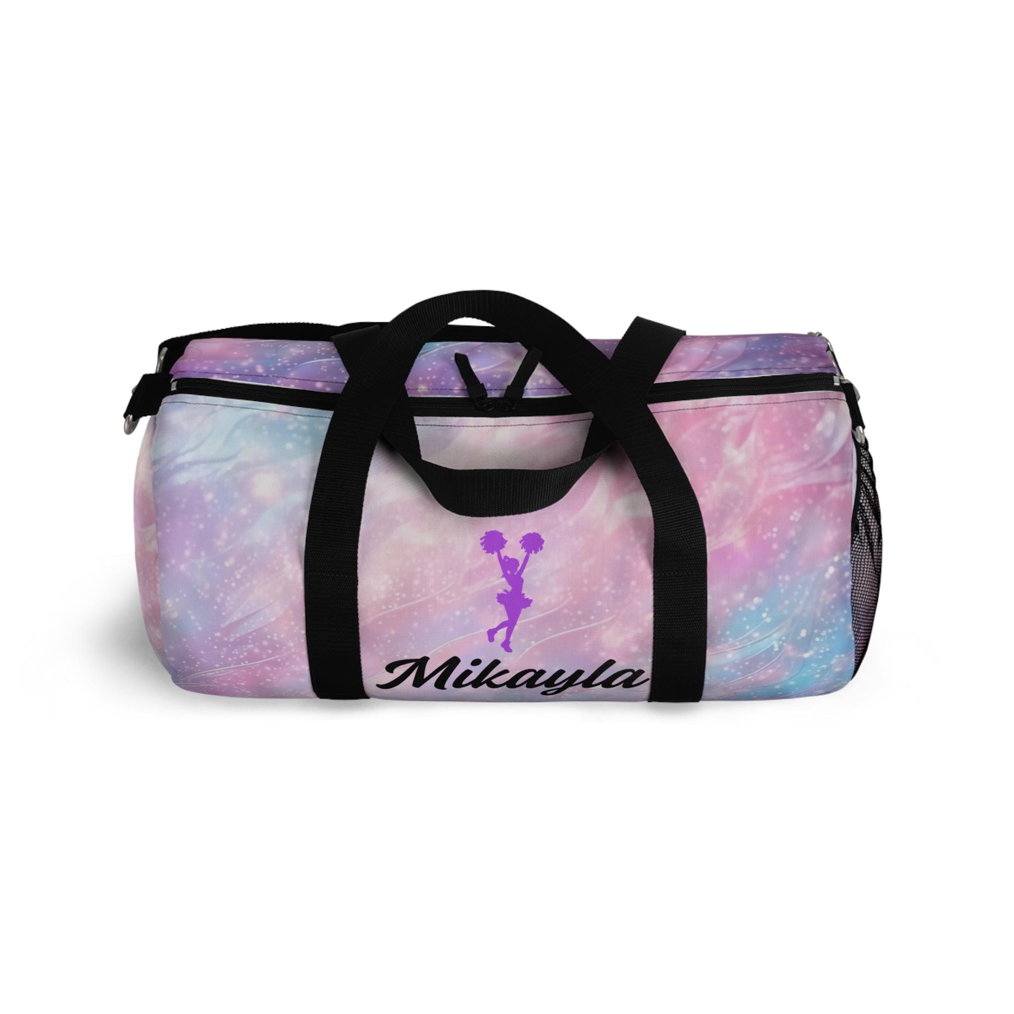 Cheer Duffle Bag, Personalized Sports Gym Bag, Custom Name Cheerleader ...