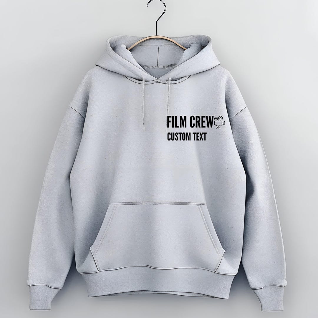 Custom Film Crew Hoodie - Personalized Movie Crew Sweatshirt, Director ...