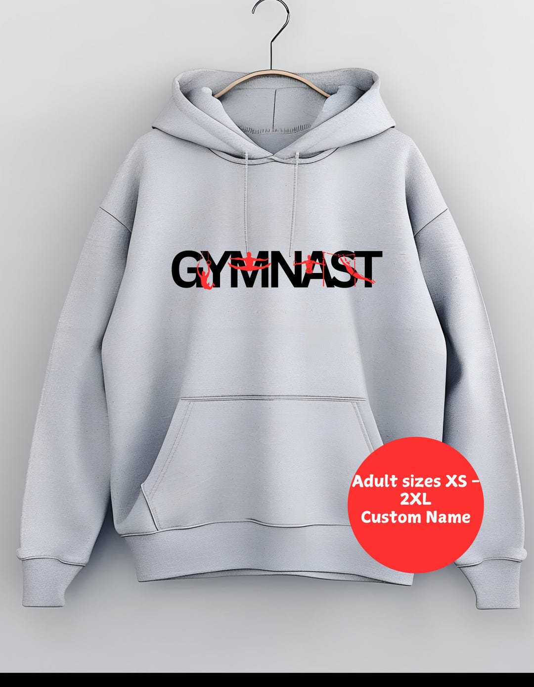 Boys Gymnastics Hoodie, Personalized Heavy Blend Sweatshirt, Custom ...