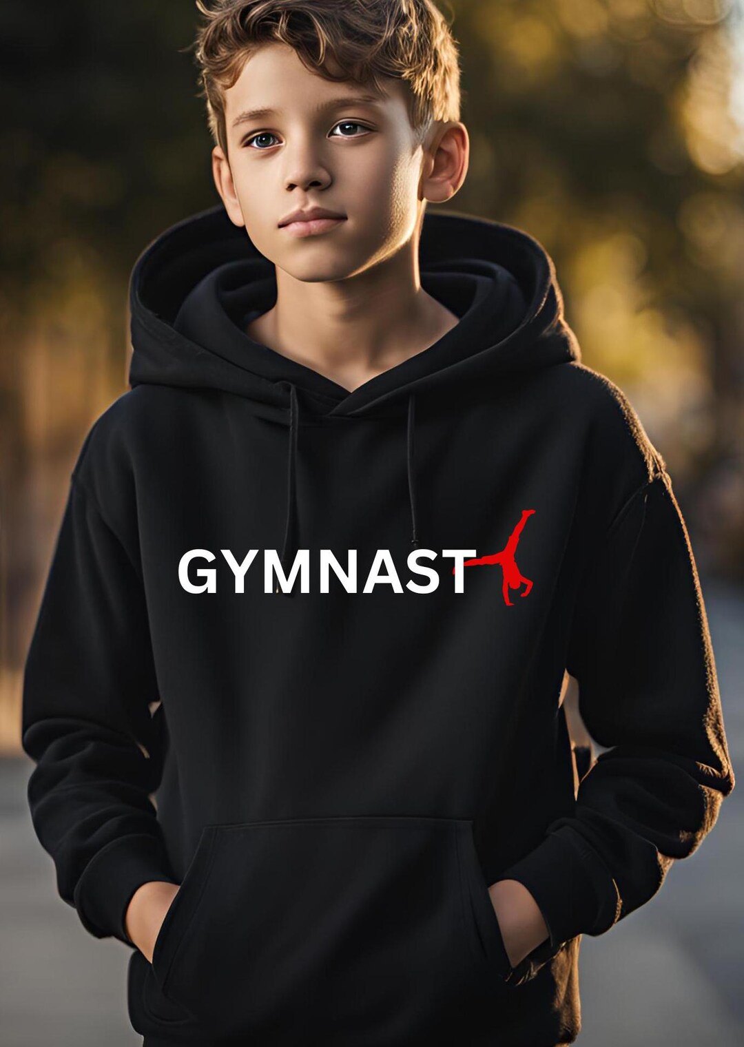 Boys Gymnastics Hoodie, Kids Gym Sweatshirt, Youth Athletic Pullover ...