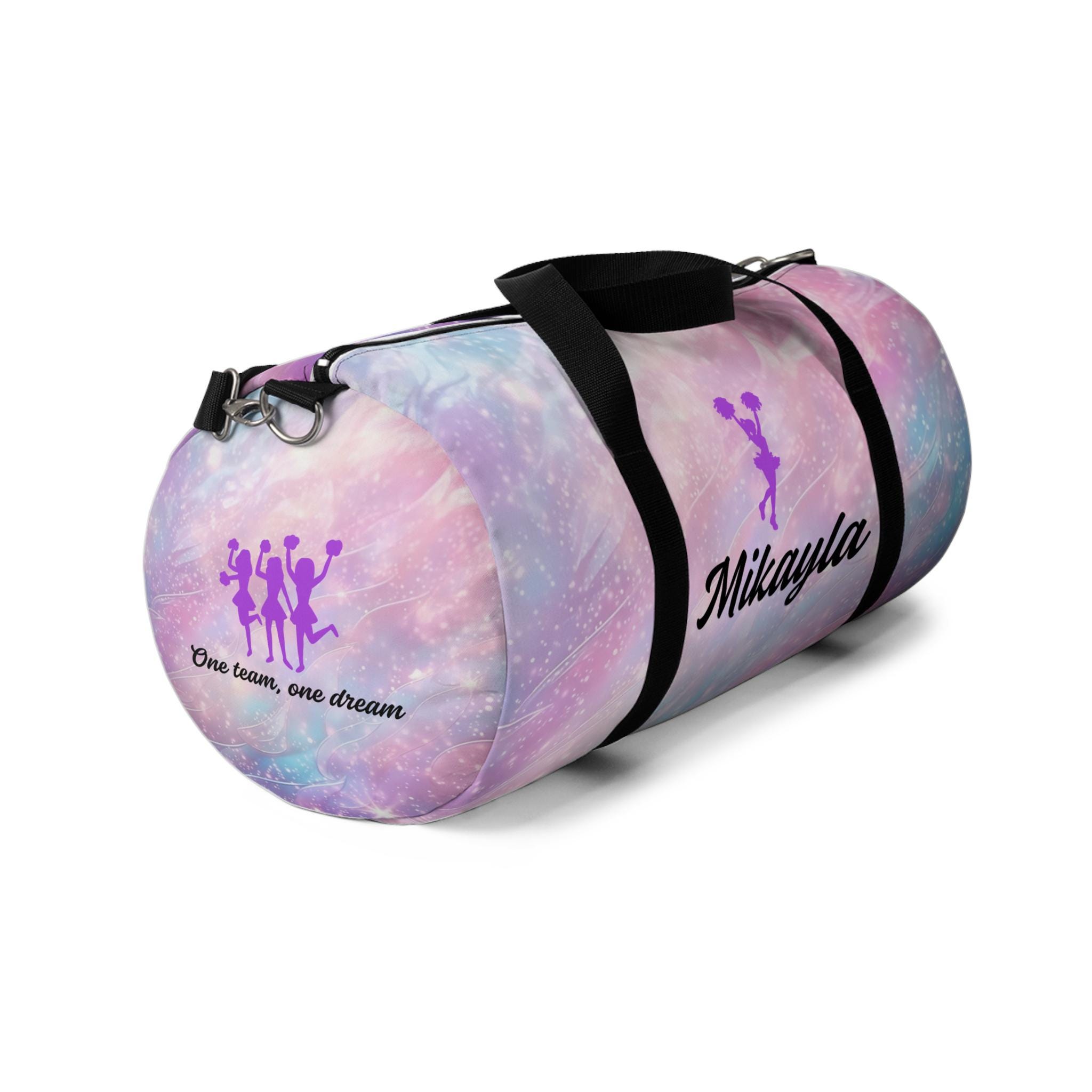 Cheer Duffle Bag, Personalized Sports Gym Bag, Custom Name Cheerleader ...